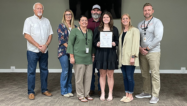 Orangefield’s Abigail Broussard earns Student of the Month honor ...