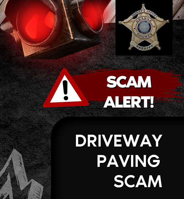 Sheriff Bobby Smith Warns Homeowners of Driveway Paving Scam Alert ...