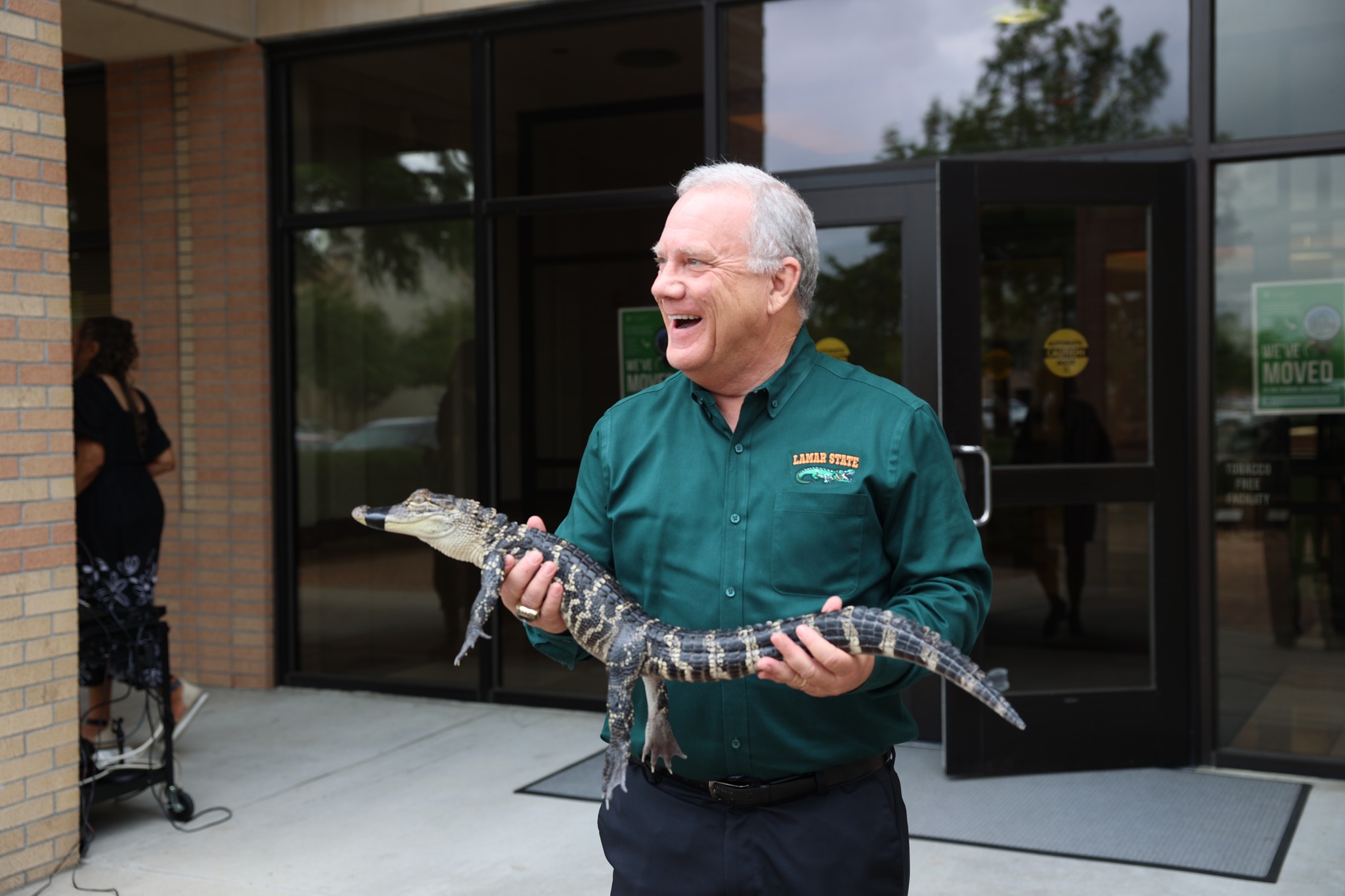 LSCO honors retiring president with unique tribute: a live alligator ...